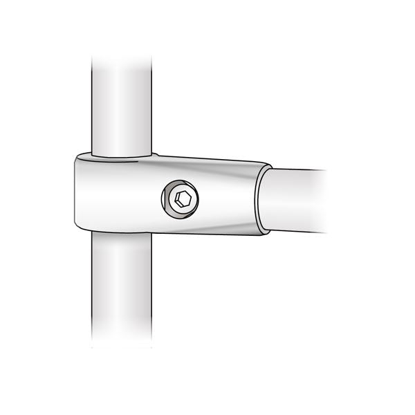 1 inch Single Arm Connector, Chrome - Furnica