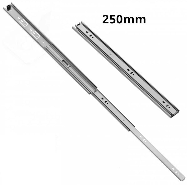 10 inch drawer slides ball bearing H35 (right and left side) - Furnica